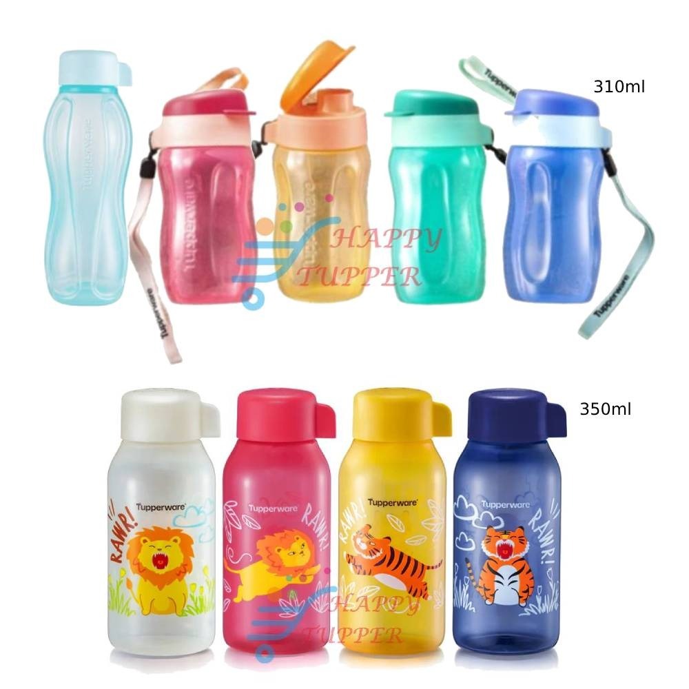 100% Authentic Tupperware Eco Water Bottle ★ BPA Free ★ 310ml Bottle ...