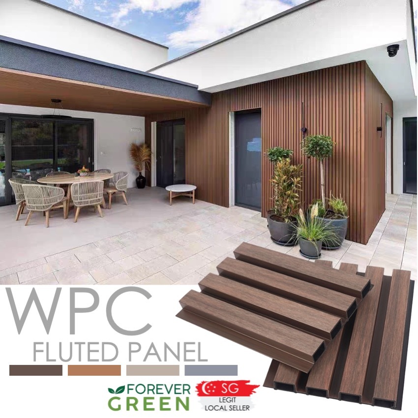 WPC Fluted Panel / Outdoor Wall Panel / Ceiling Panel / Wall Divider ...