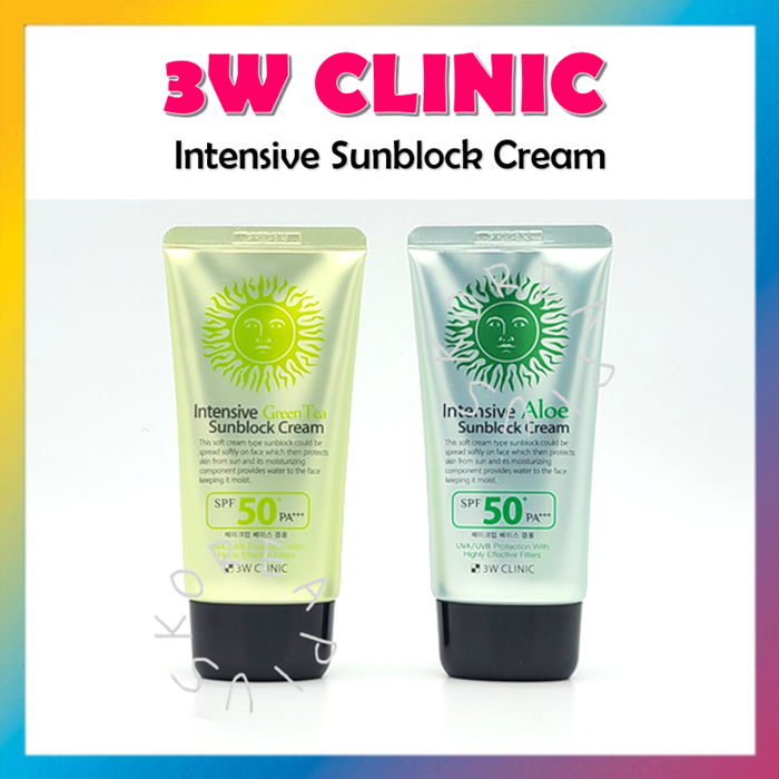 [3W CLINIC] Intensive Sunblock Cream SPF50+ PA+++ 70ml | Shopee Singapore