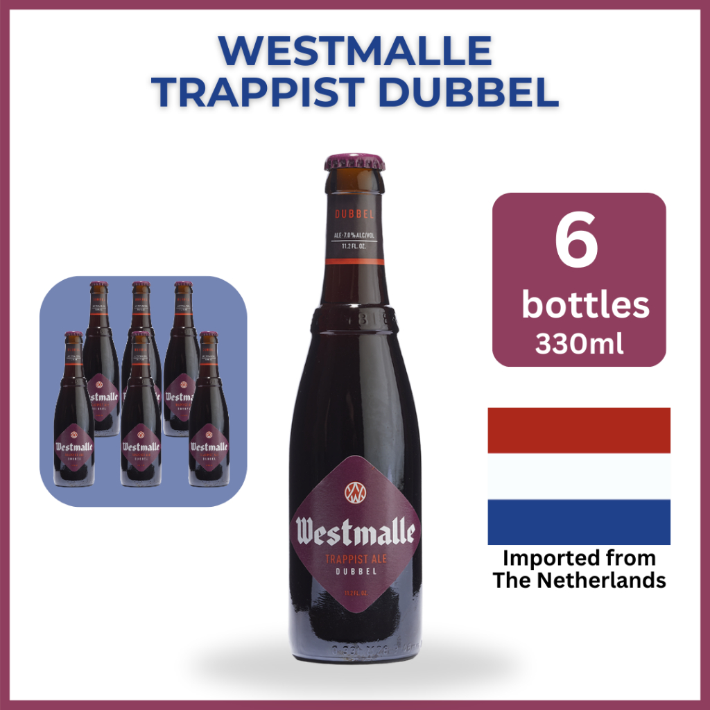 Westmalle Dubbel – Traditional Trappist Beer from The Netherlands (330ml) | Shopee Singapore