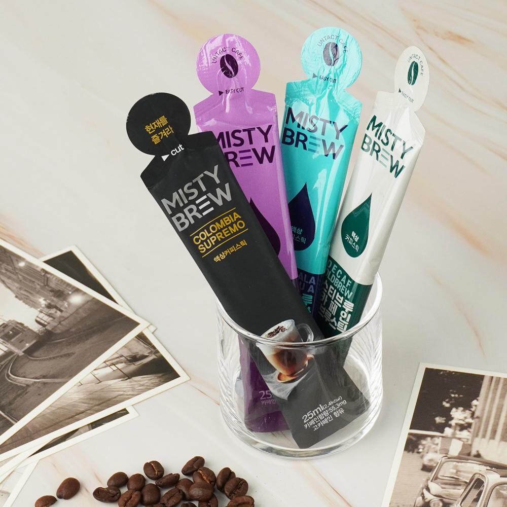 [Misty Brew] Misty Brew Dutch Coffee Liquid Stick Cold Brew / 4 Type Sticks Mixing / No Box ...