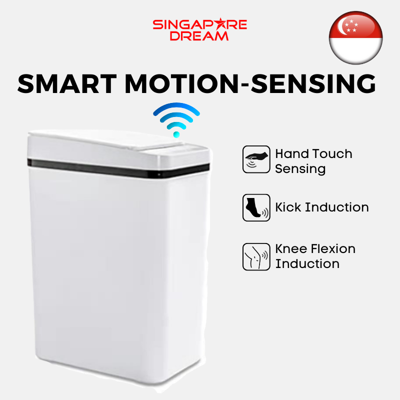 12L Smart Motion Sensor Dustbin Automatic Trash Bin For Bathroom ...
