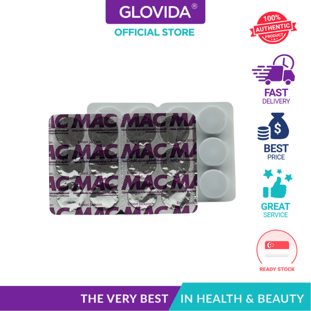 MAC Dual Action Blackcurrant Lozenges 24's | Exp: Jan-2026 | Glovida ...