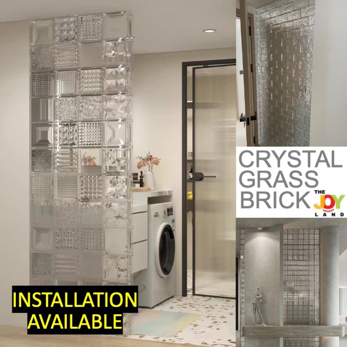 [SG SELLER] Crystal Brick Wall Decor Indoor Outdoor Decoration ...