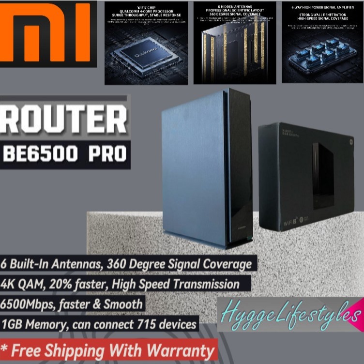 Xiaomi Router Be6500 Pro WIFI 7 Dual Band 8 | Shopee Singapore