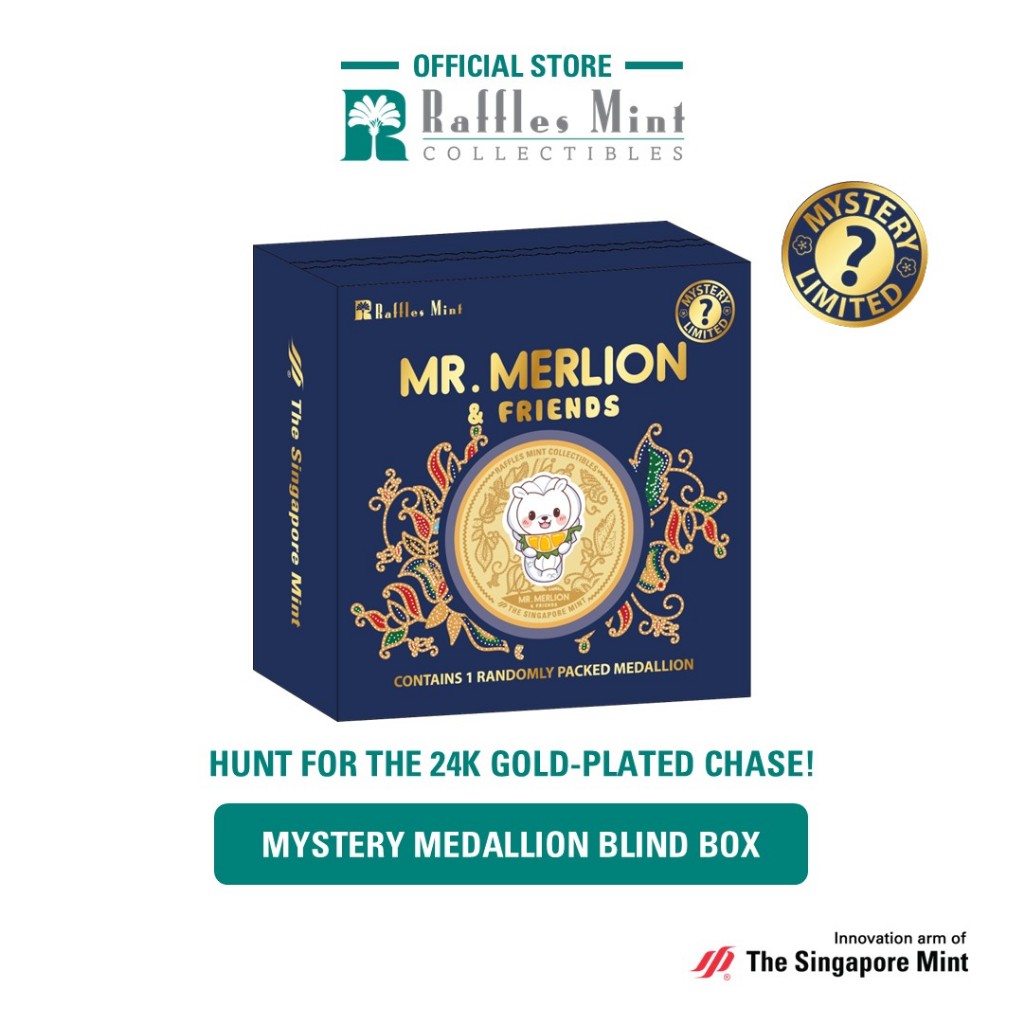 Mr Merlion Series 1 Mystery Medallions Blind Box [The Singapore Mint ...