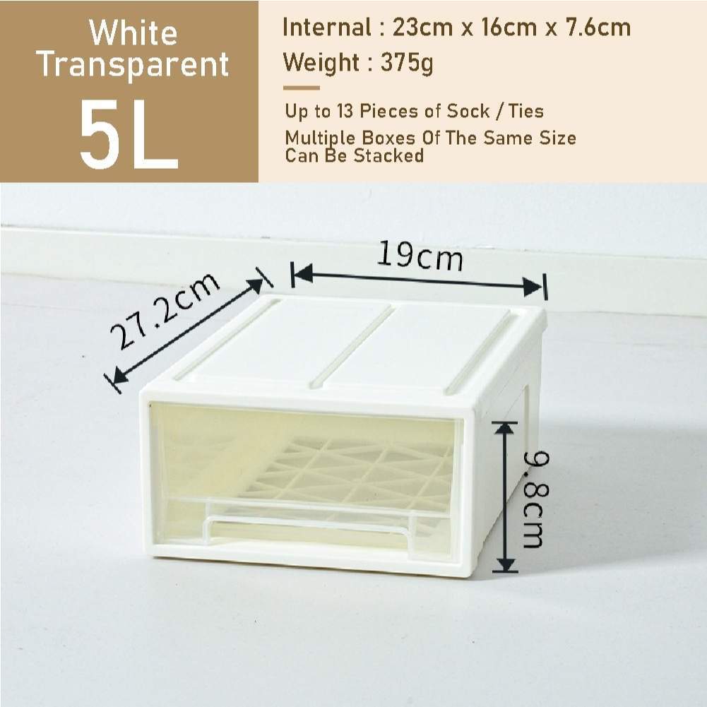 🇸🇬Lucky Home🔥Storage Drawers Box Stackable Storage Chest Drawers Box ...