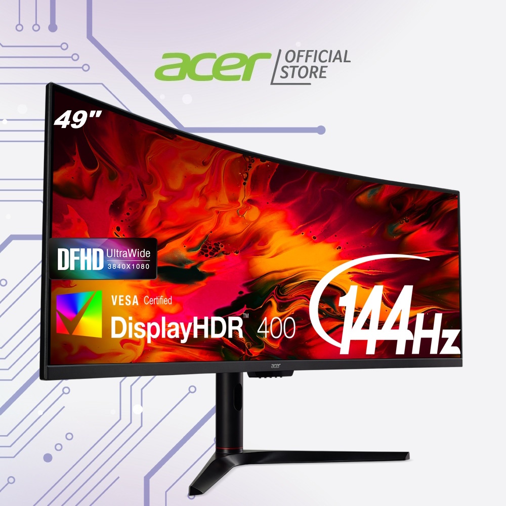 [New][144HZ Refresh Rate] Acer EI491CR S 49-inch DFHD Curved Display ...