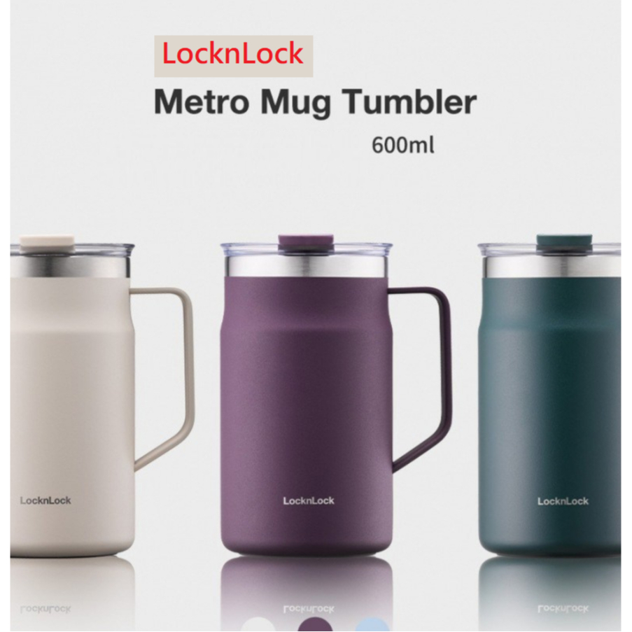 LocknLock Metro Mug Tumbler 600ml - 4 Colors | Shopee Singapore