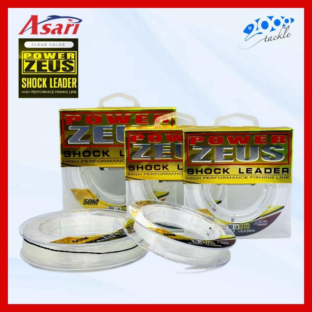 Prohunter X Asari Power Zeus Shock Leader 50m Clear Color For Luring ...