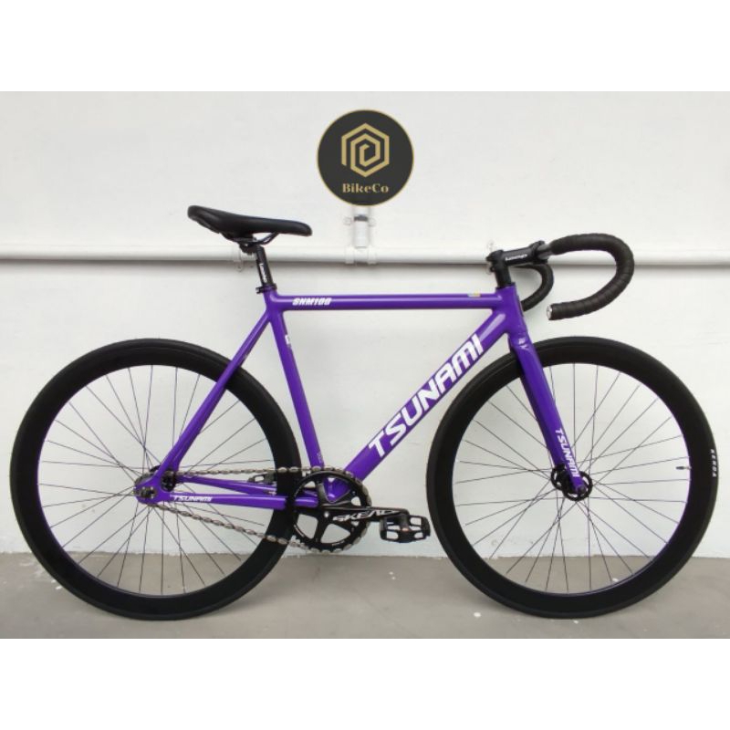 TSUNAMI SNM-100 Classic Purple Fixie | SNM100 Fixed Gear Drop Track ...