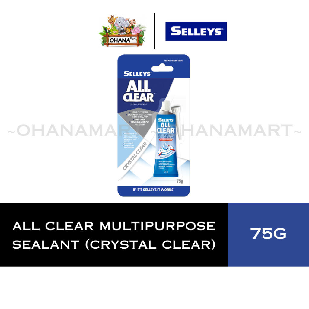 SELLEYS® All Clear Multipurpose Sealant 75g | Shopee Singapore