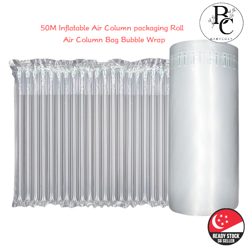 [SG stocks]50M Inflatable Air Column packaging Roll Air Column Bag ...