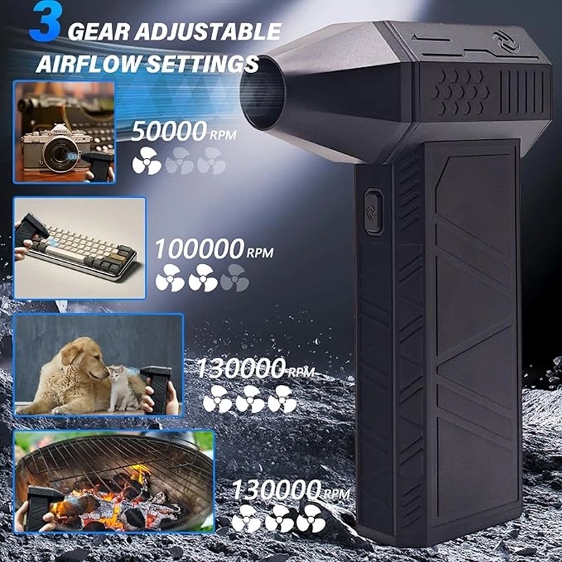 130000RPM turbo fan, wind speed 35m/s powerful high-power jet fan, with ...