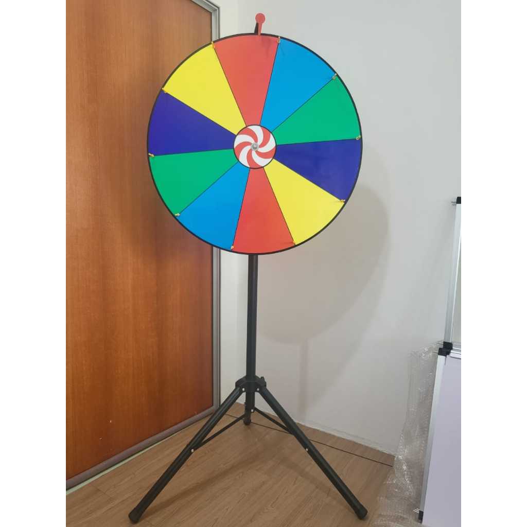 Fortune Wheel Stand with Stopper / Lucky Draw Spinner/ Spin & Win/ Roda ...
