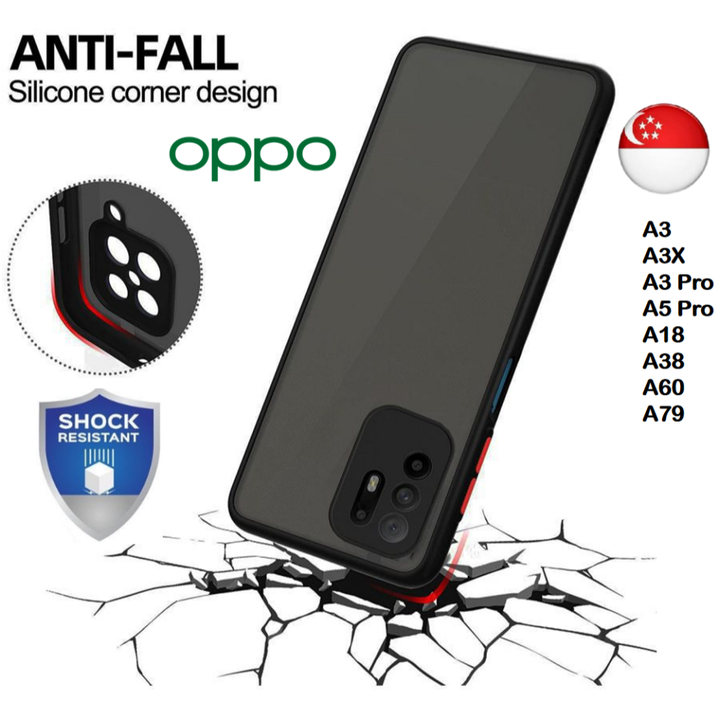 [Frosted Matte] Local SG OPPO Case A3 A3X A3 Pro A5 Pro 5G A18 A38 4G ...