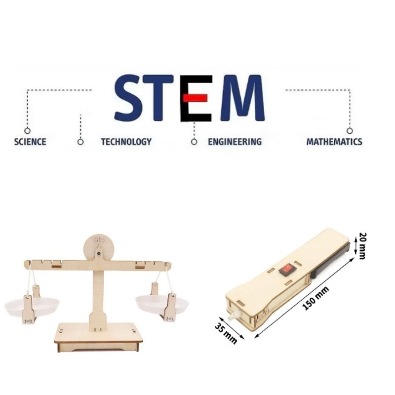 [SG Stock] Science Toys DIY STEM Kit Balance Scales Wooden Craft Kids ...