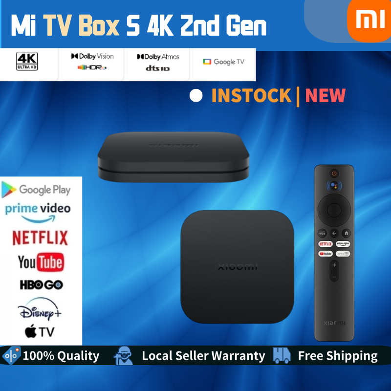 Ready Stock】 Xiaomi MI TV Box S 4K（2nd Gen） | Android TV Box with Google TV operating system ...