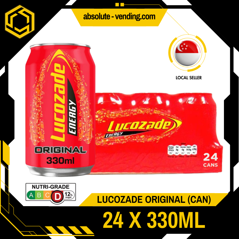 LUCOZADE Energy Original 330ML X 24 (CAN) | Shopee Singapore