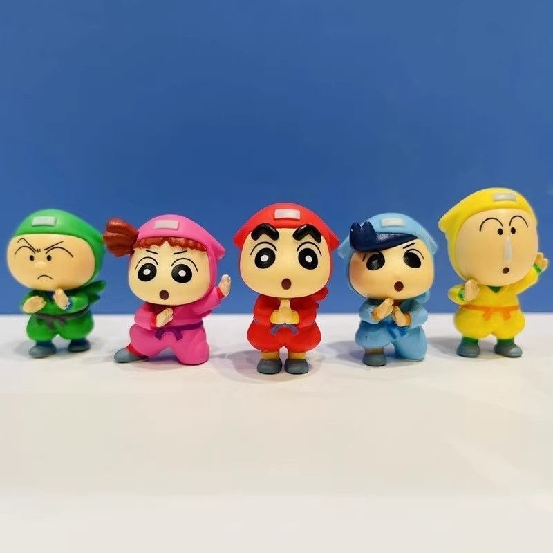 Ninja Series Blind Box 蜡笔小新 Shin-chan Dumb Gacha 8cm Doll Figure Cute ...