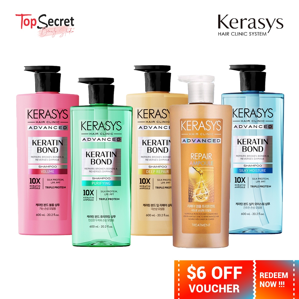 New Packaging Kerasys Advanced Keratin Bond Shampoo | Treatment 600ml ...