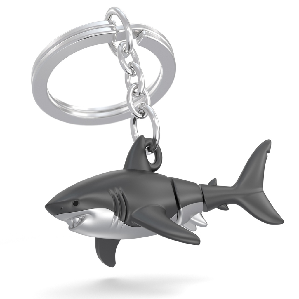 Keychain Shark In Black Colour Marine Sea Creatures | Shopee Singapore