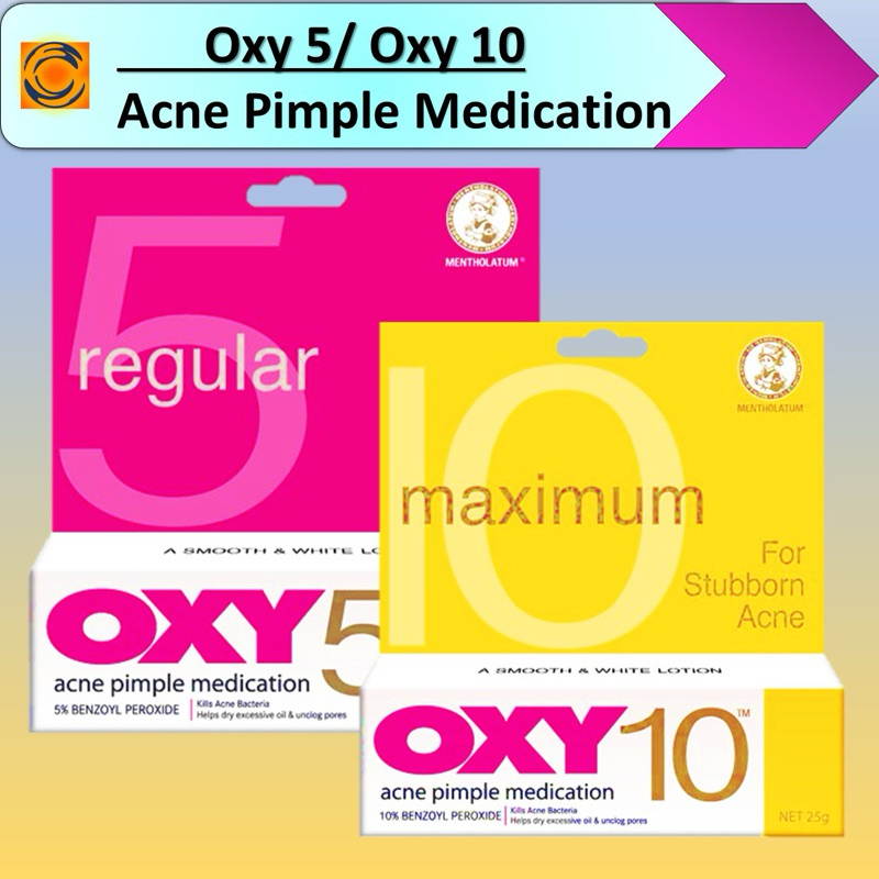 OXY 5/ 10 Acne Pimple Medication 25g | Shopee Singapore