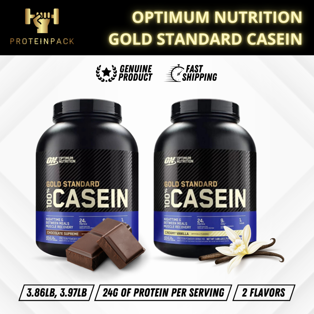 Optimum Nutrition Gold Standard Casein 2lb 3.86lb 3.97lb - Muscle ...