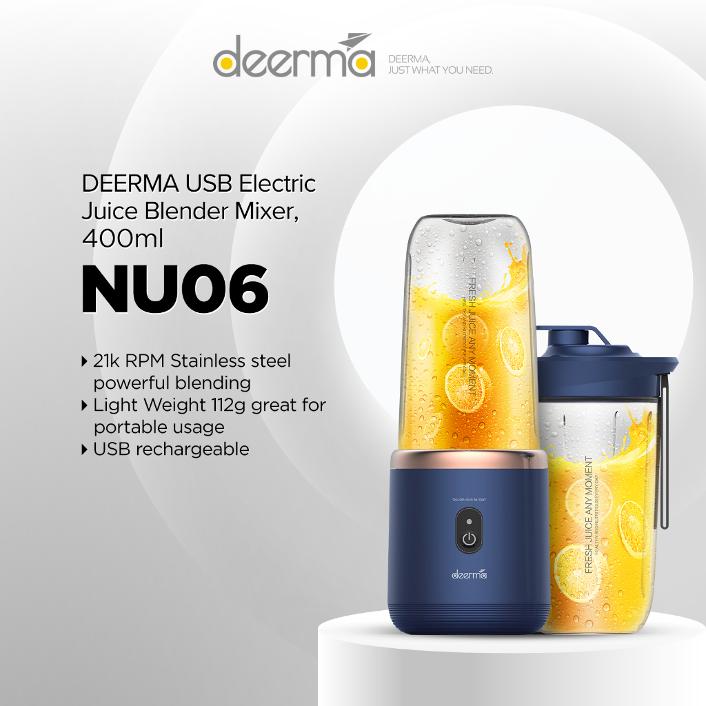 Ready Stock SG Deerma 400ml Juice Blender Mini USB Juicer Portable ...