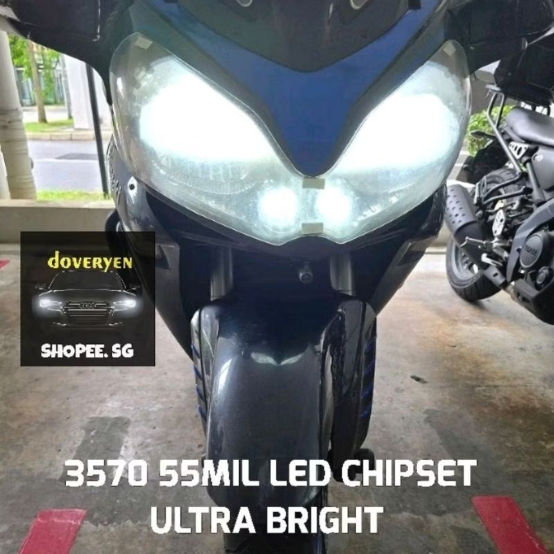 Yamaha FJR1300 / Kawasaki Concours Gtr -💡6500k White LED Headlight Bulb ...