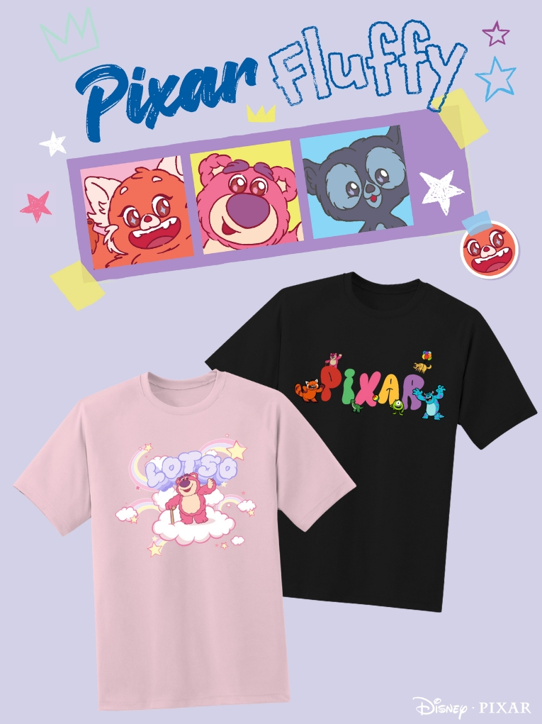 [NEW IN] Pixar Fluffy Collection - Adult T-shirts | Shopee Singapore