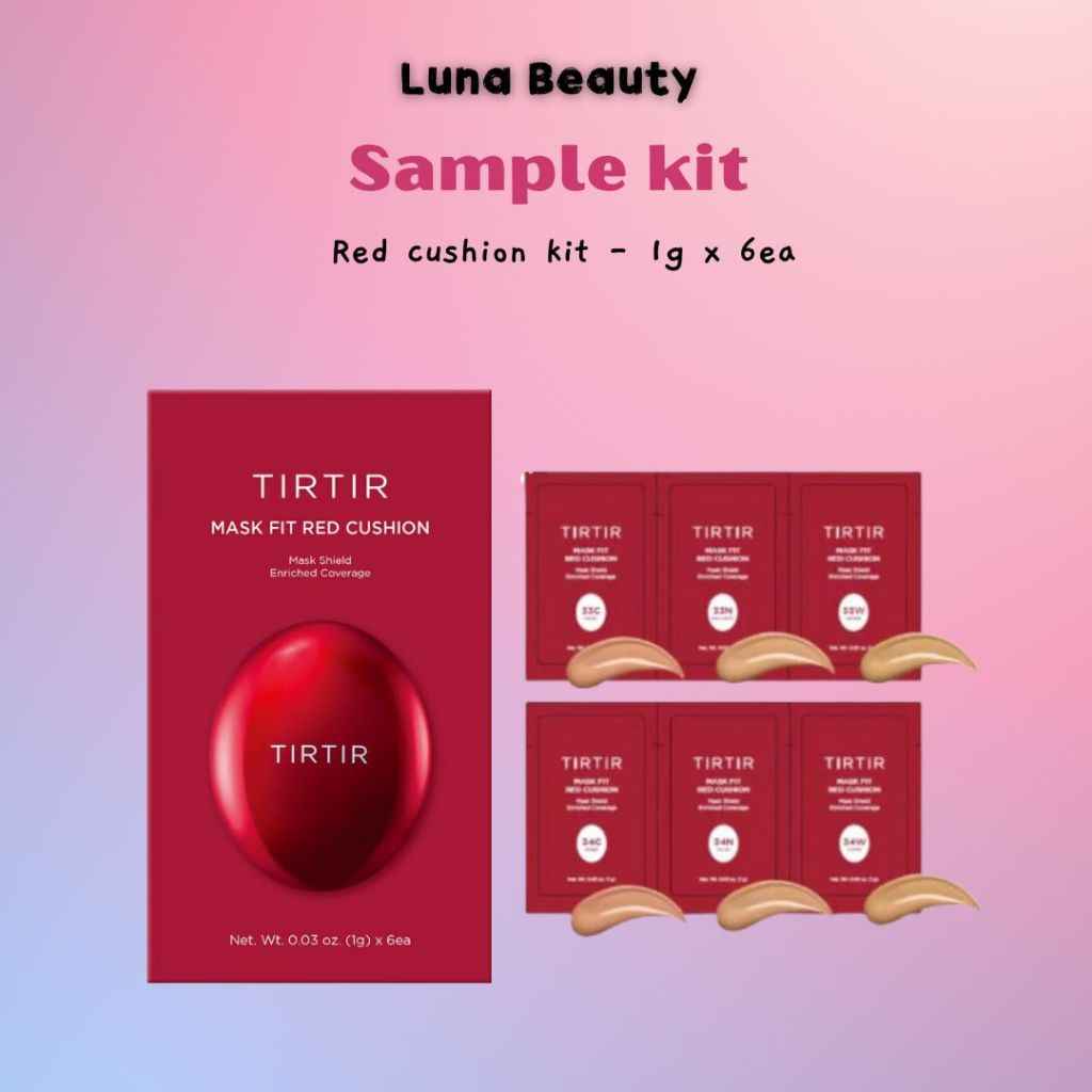 [TirTir] Mask Fit Red Cushion 3/6 Shade Trial Kit - 1g x 3ea/6ea | Shopee Singapore