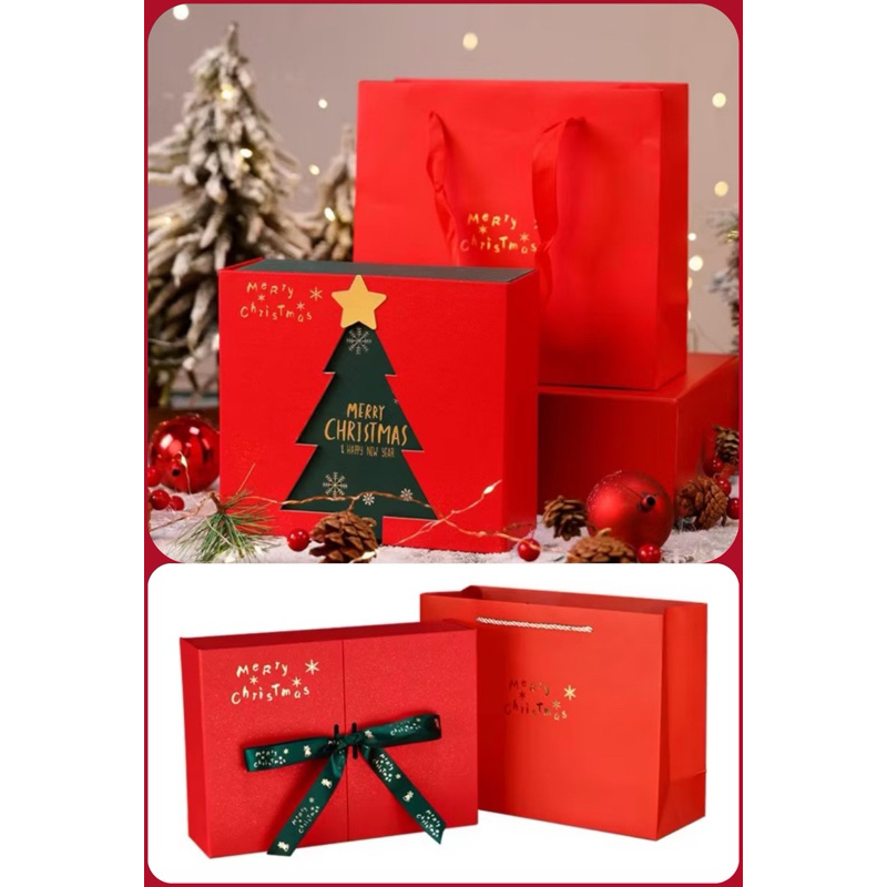 SG seller🇸🇬 Christmas Gift Box Packaging Christmas Double Door Gift Box ...