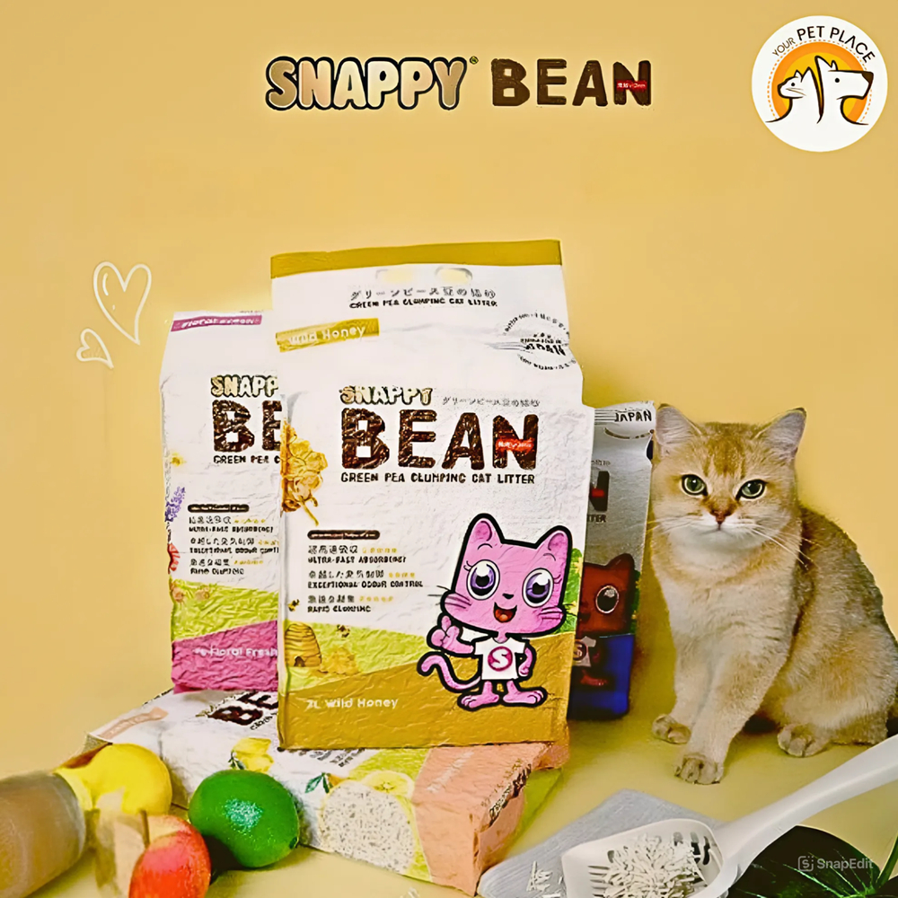 Snappy Bean Green Pea Cat Litter 7L (6 bags) | Shopee Singapore