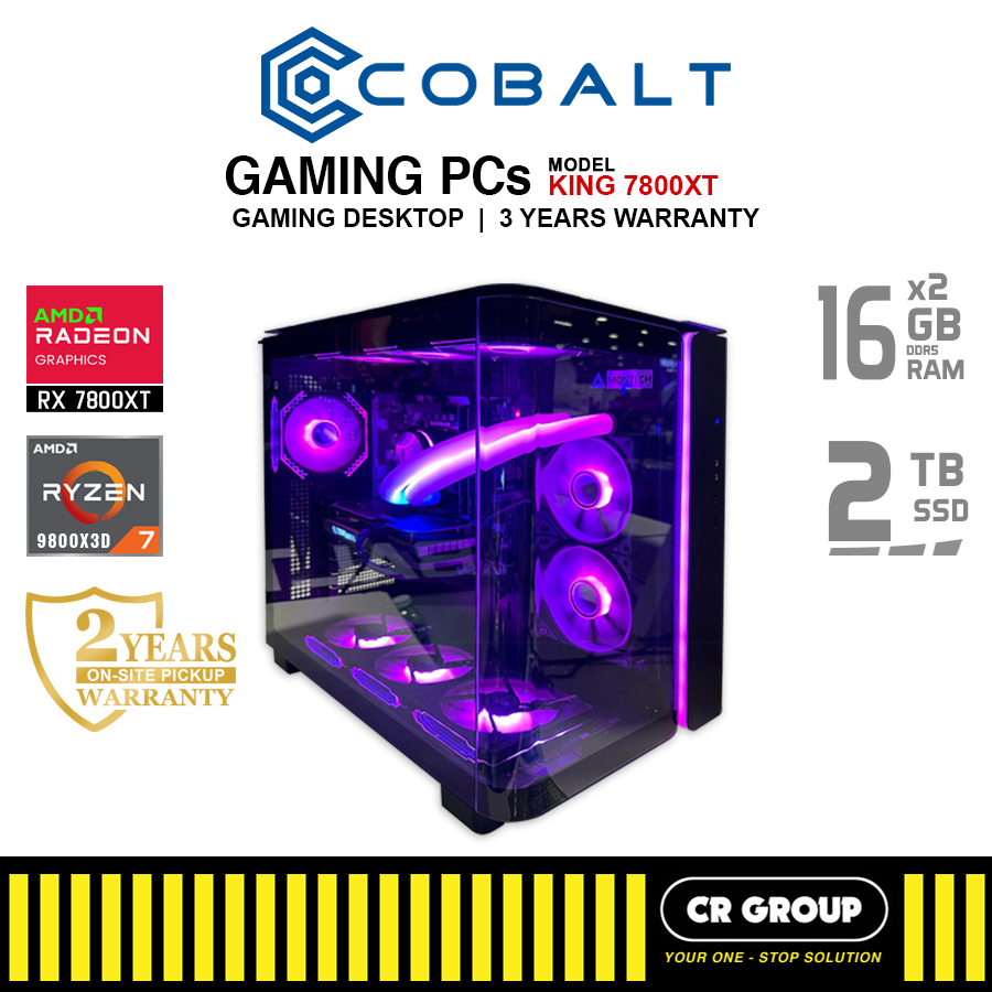 COBALT KING 7800XT - Ryzen 7 9700X/9800X3D - Dual Radeon RX 7800XT 16GB ...