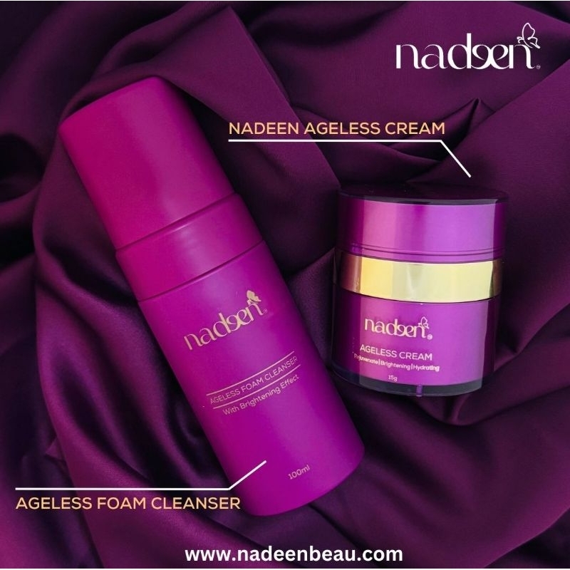 NEW! NADEEN AGELESS CREAM 15G (NAC) | AFC AGELESS FOAM CLEANSER (100mL ...
