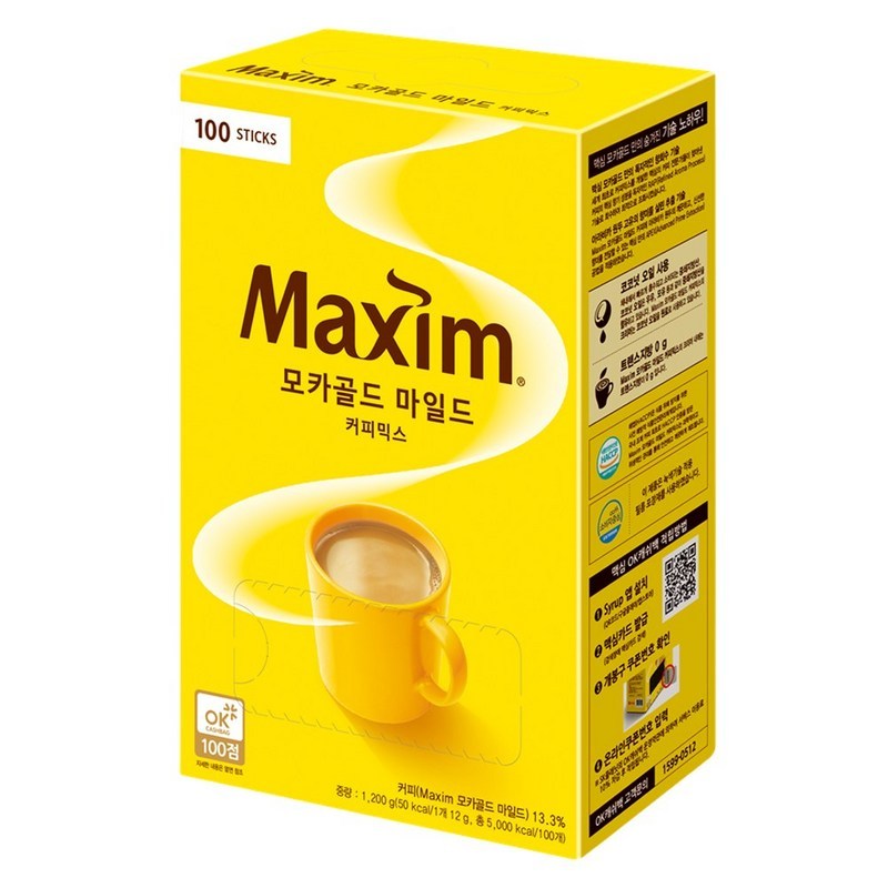 Maxim Mocha Gold Mild 12g x 100T / Instant Coffee Mix | Shopee Singapore