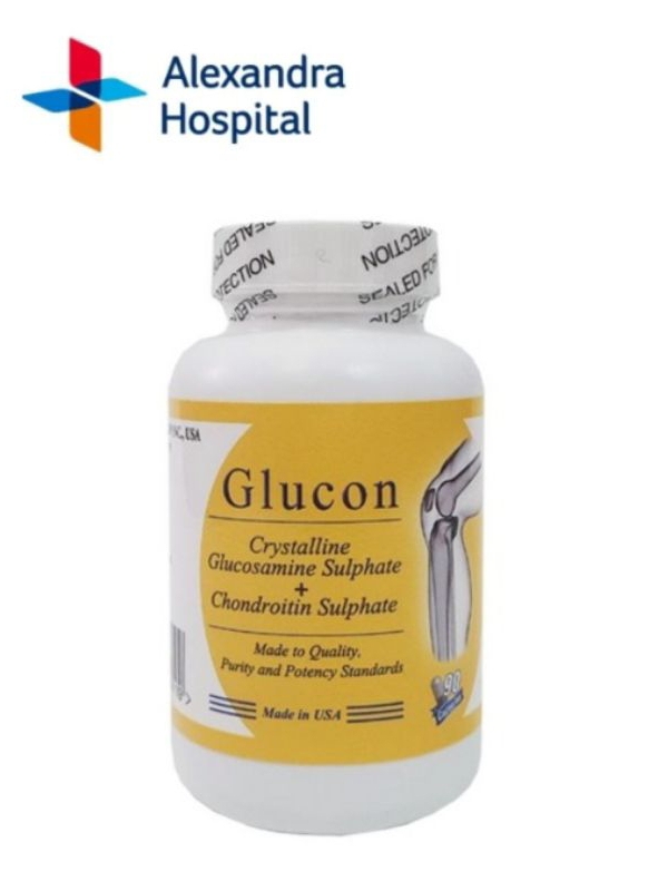 GLUCON CAPSULES 90s (Crystalline Glucosamine Sulphate & Chondroitin ...