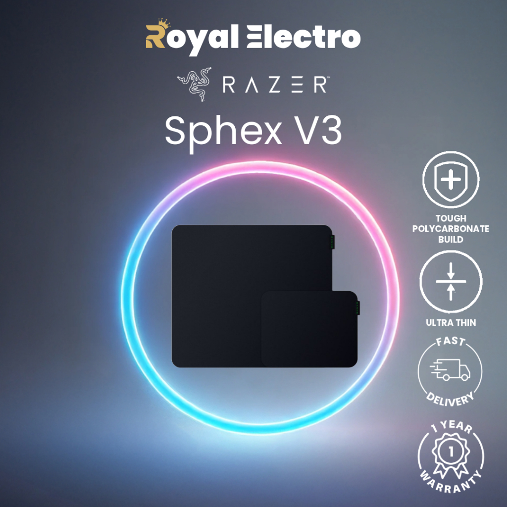 Razer Sphex V3 – Ultra-Thin Gaming Mouse Mat 雷蛇硬质鼠标垫 | Shopee Singapore