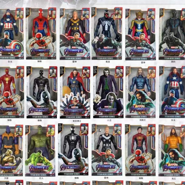12Inch Marvel Avengers Figurine Thanos Iron Man Spiderman Hulk Thor ...