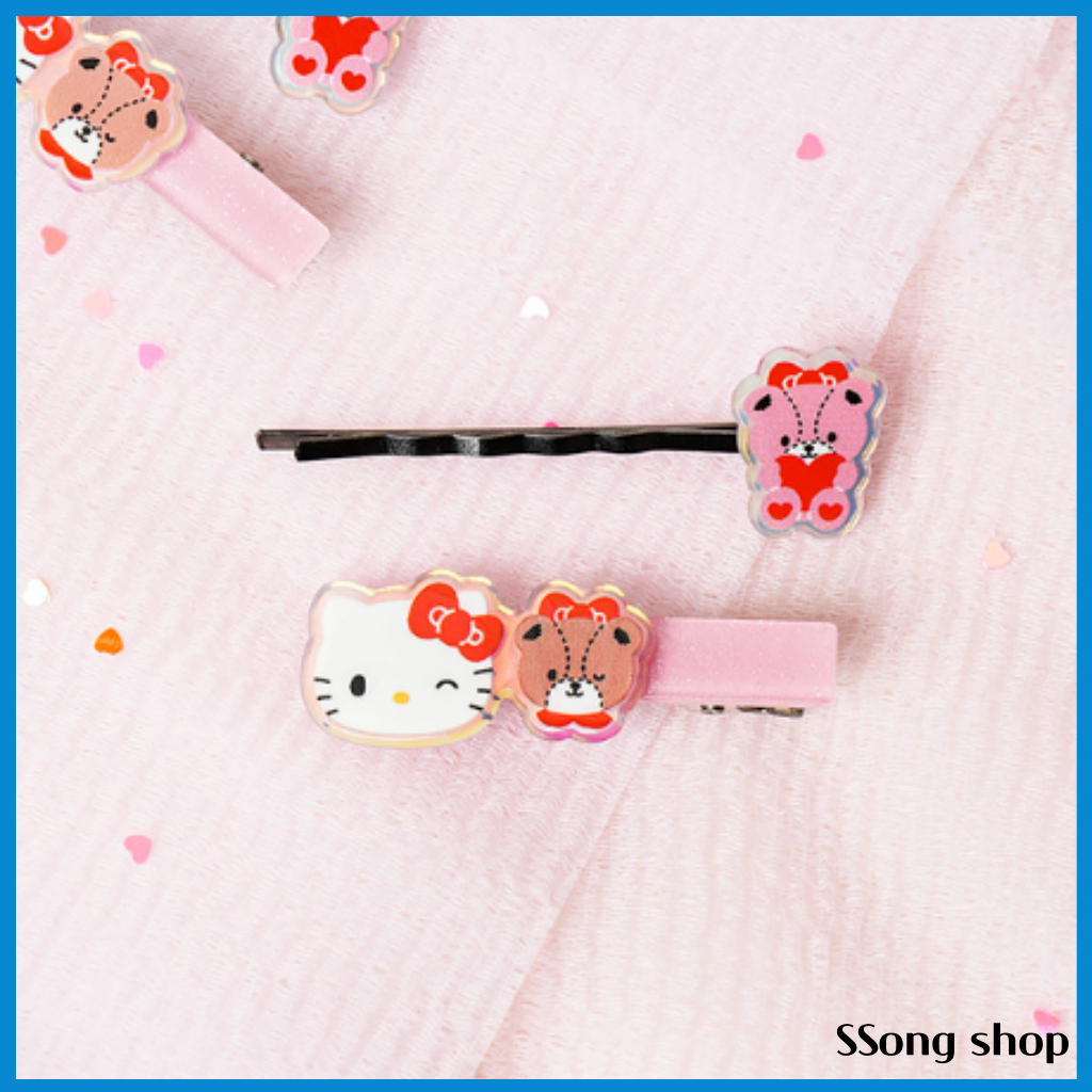 DAISO Korea Hello Kitty Hair Clip Set – 2 Pieces | Shopee Singapore