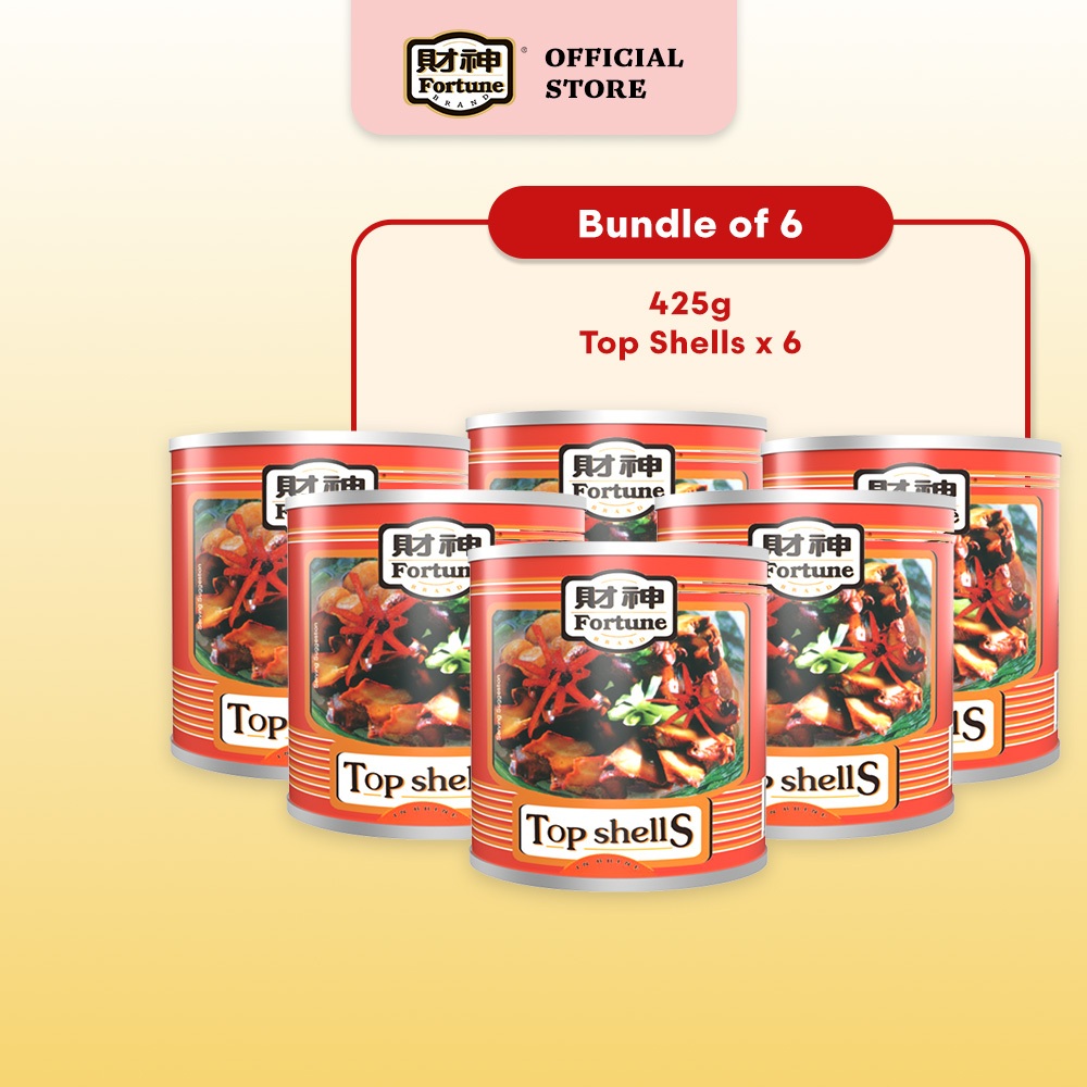 [Bundle of 6] Fortune Top Shell 312g (Exp: 12/2026) | Shopee Singapore