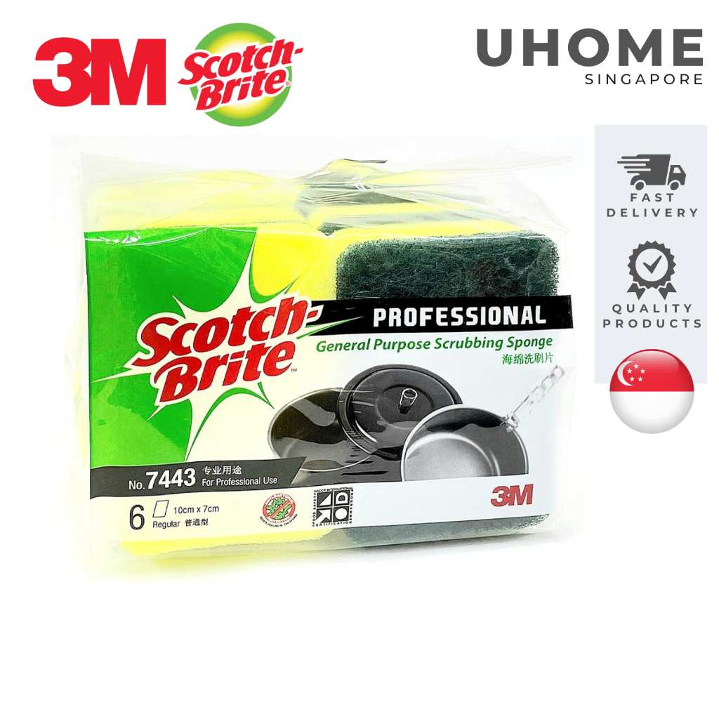 3M Scotch Brite Professional General Purpose Scrubbing Sponge 6 Pcs Per ...