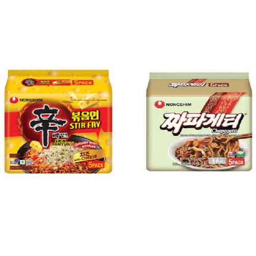 Nongshim Korean Chapagetti & Shin Stir Fry Cheese Ramyun Halal (XO1-A ...