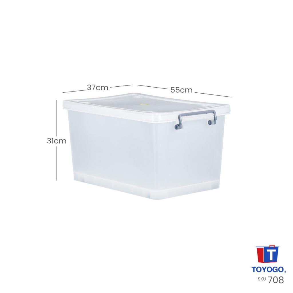 Toyogo 708 Storage Box With Wheels | Shopee Singapore