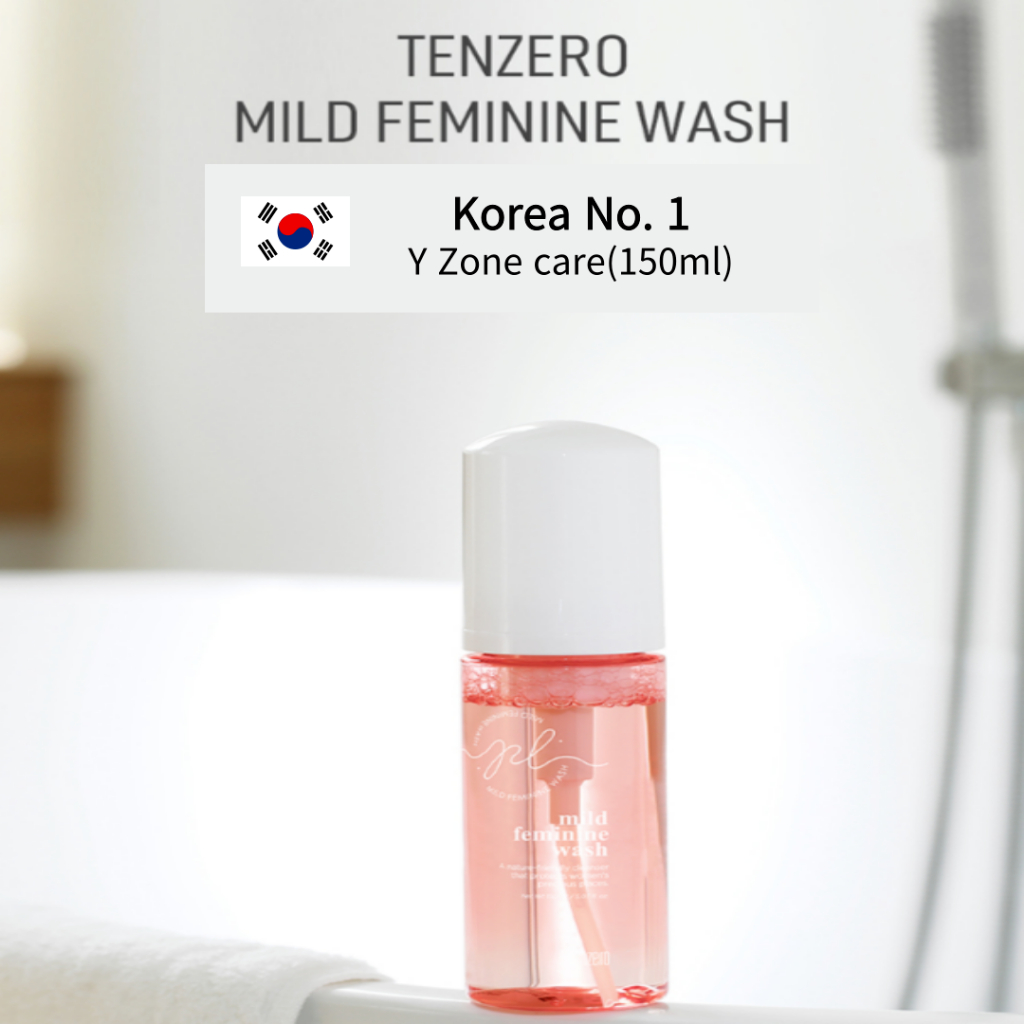TENZERO mildly acidic feminine wash Y zone care 150ml antibacteria against candida/made in Korea ...