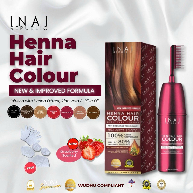 Inai Republic Henna Hair Colour 200ml (Wudhu-Friendly) | Shopee Singapore