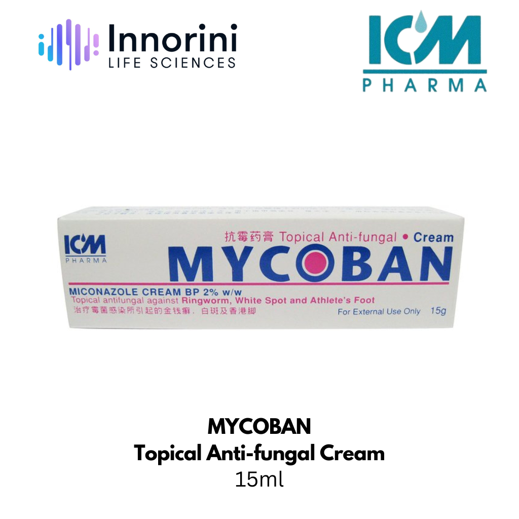 Mycoban Topical Anti-Fungal Cream 15g | Shopee Singapore