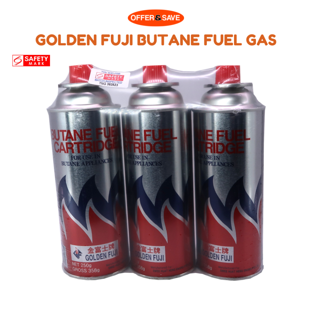 Golden Fuji Butane Fuel Gas Cartridge Set Steamboat Fuel | Shopee Singapore