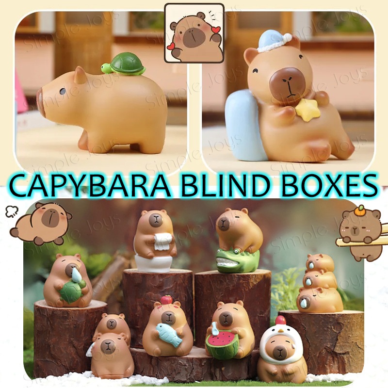 Kapibara Capybara Blind Box Figurines Resin Cute Gift | Shopee Singapore